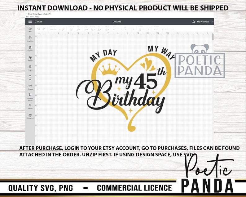 45th Birthday SVG PNG, Limited Edition Svg, 45 and Fabulous, Birthday ...