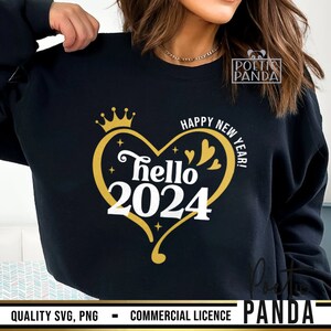 Hello 2024 SVG PNG New Years Eve Svg Happy New Year Svg - Etsy