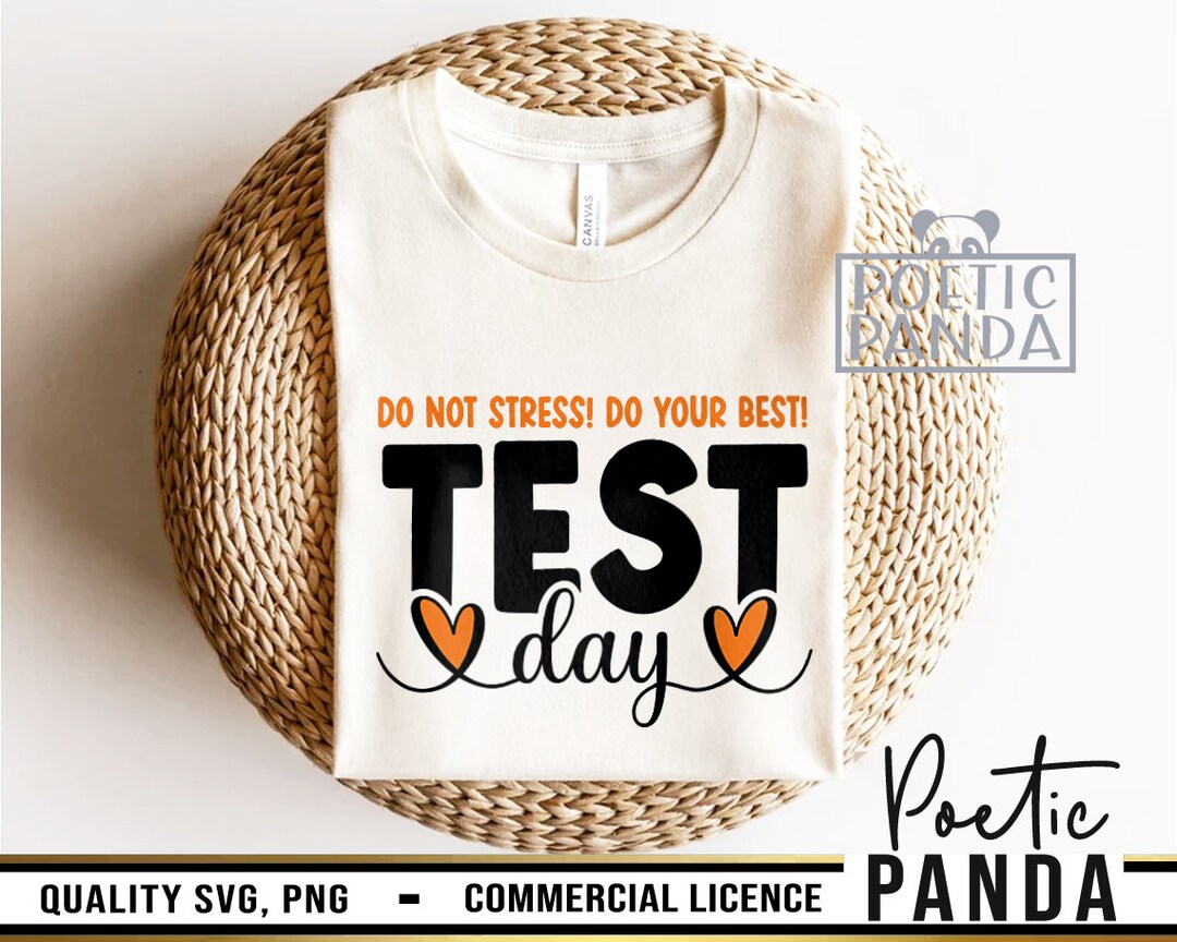 Test Day SVG PNG Test Day Svg Testing Svg Exam Day Svg - Etsy
