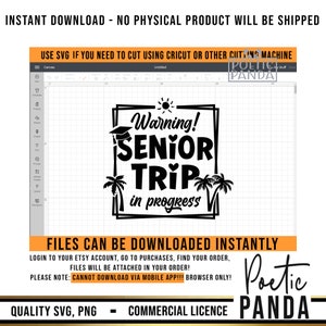 Senior Trip SVG PNG, Senior 2025 Svg, Graduate Svg, Graduation 2025 Svg ...