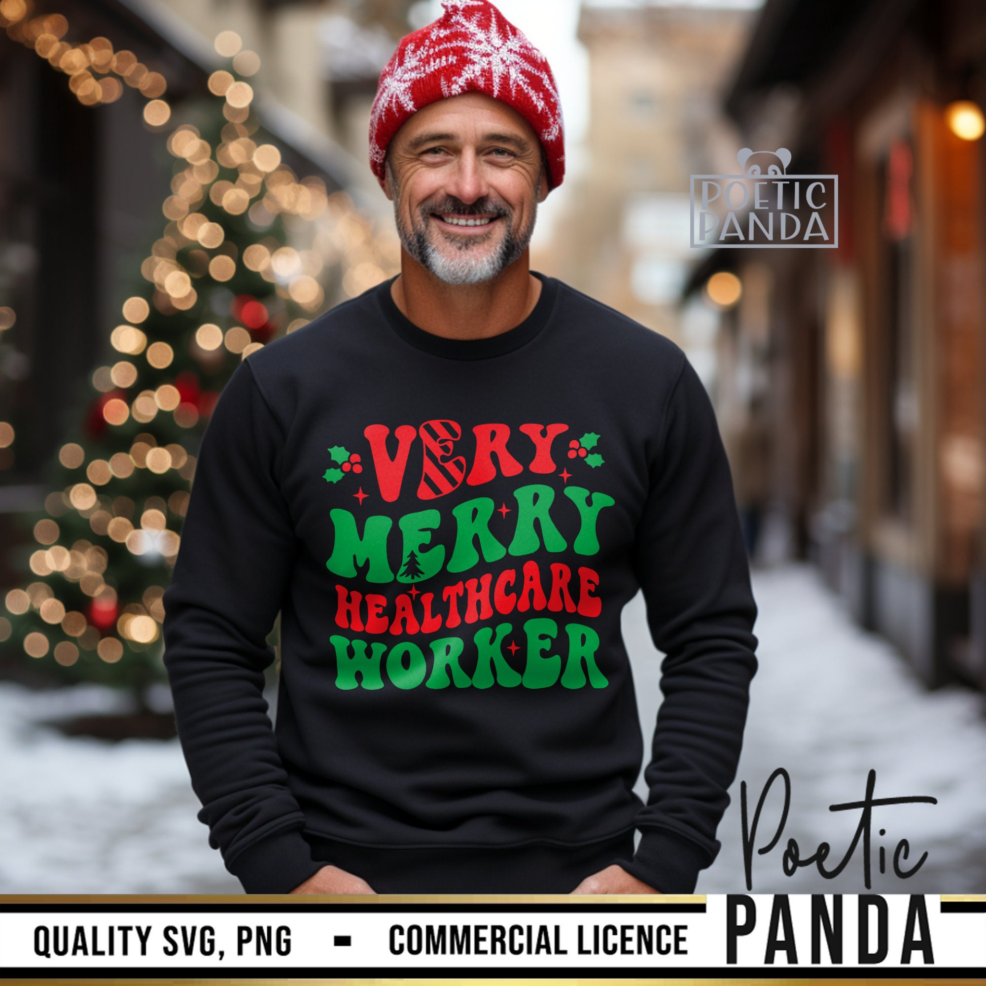 Merry Healthcare Worker SVG PNG, Med Tech Svg, Christmas Shirt Svg ...