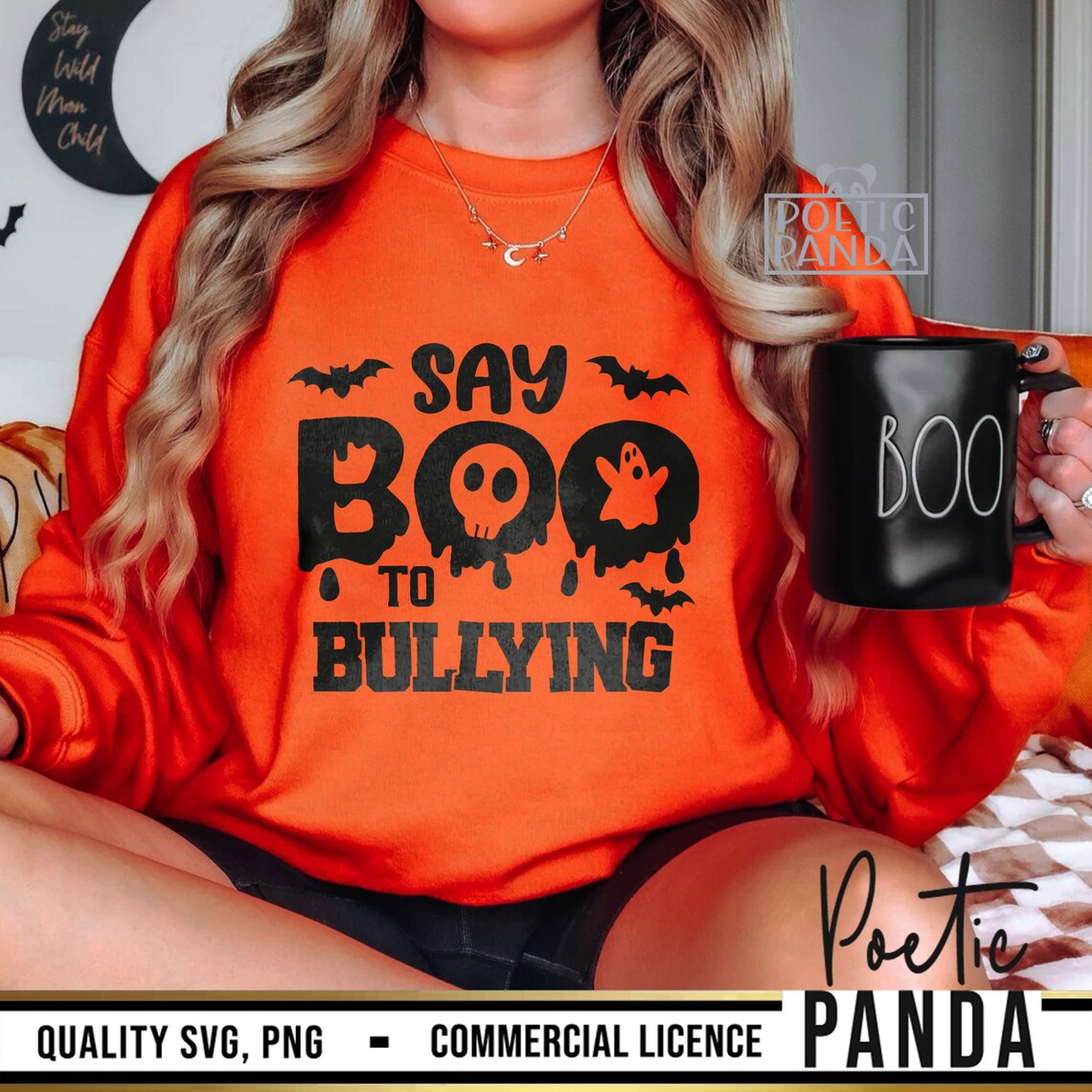 Unity Day SVG PNG, Say Boo to Bullying Svg, Be Kind Svg, Unity Day Svg ...