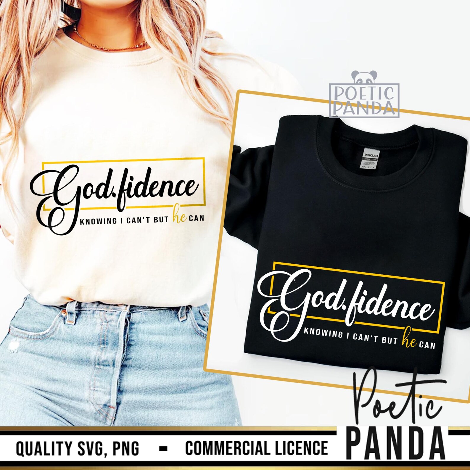 Godfidence SVG PNG, Christian Shirt Svg Design, Religious Svg, Bible ...