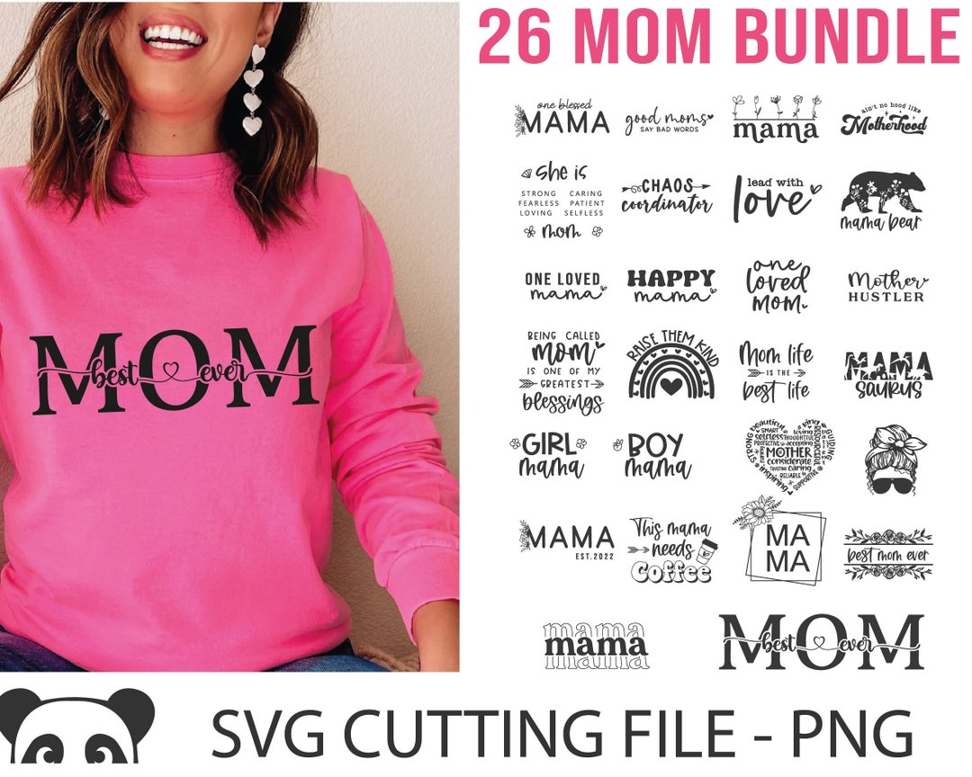 Mom Bundle SVG PNG, Mom Life Svg, Funny Mom Svg, Mama Svg, Mom Svg ...