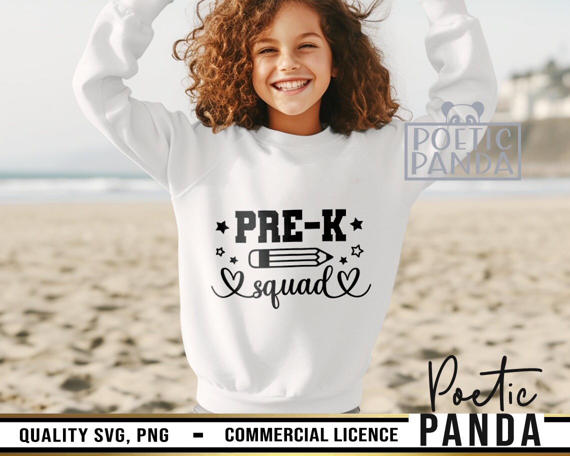 Pre K Squad SVG PNG, Preschool Crew Svg, Prek Teacher Squad Shirts Svg ...