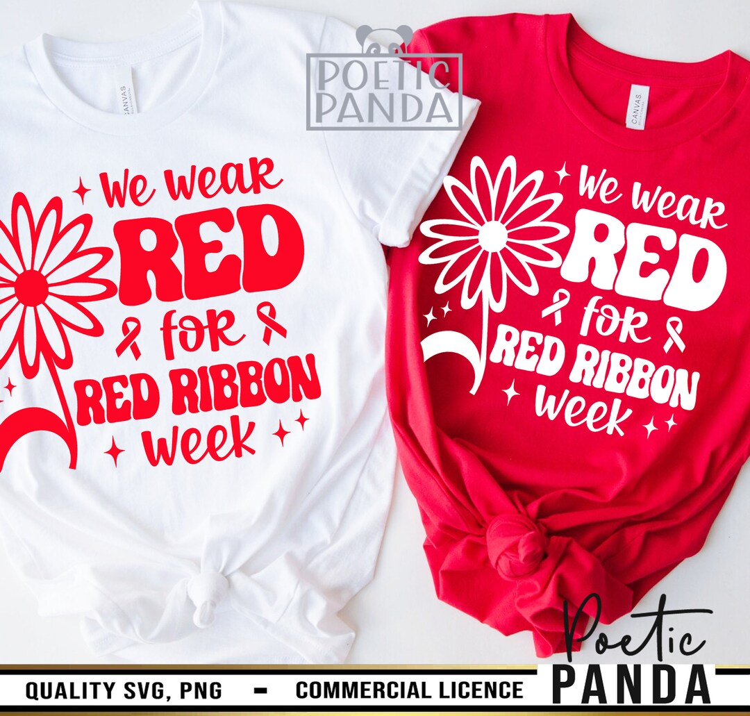 Red Ribbon Week SVG PNG, Drug Free Svg, Say Boo to Drugs Svg, Red ...