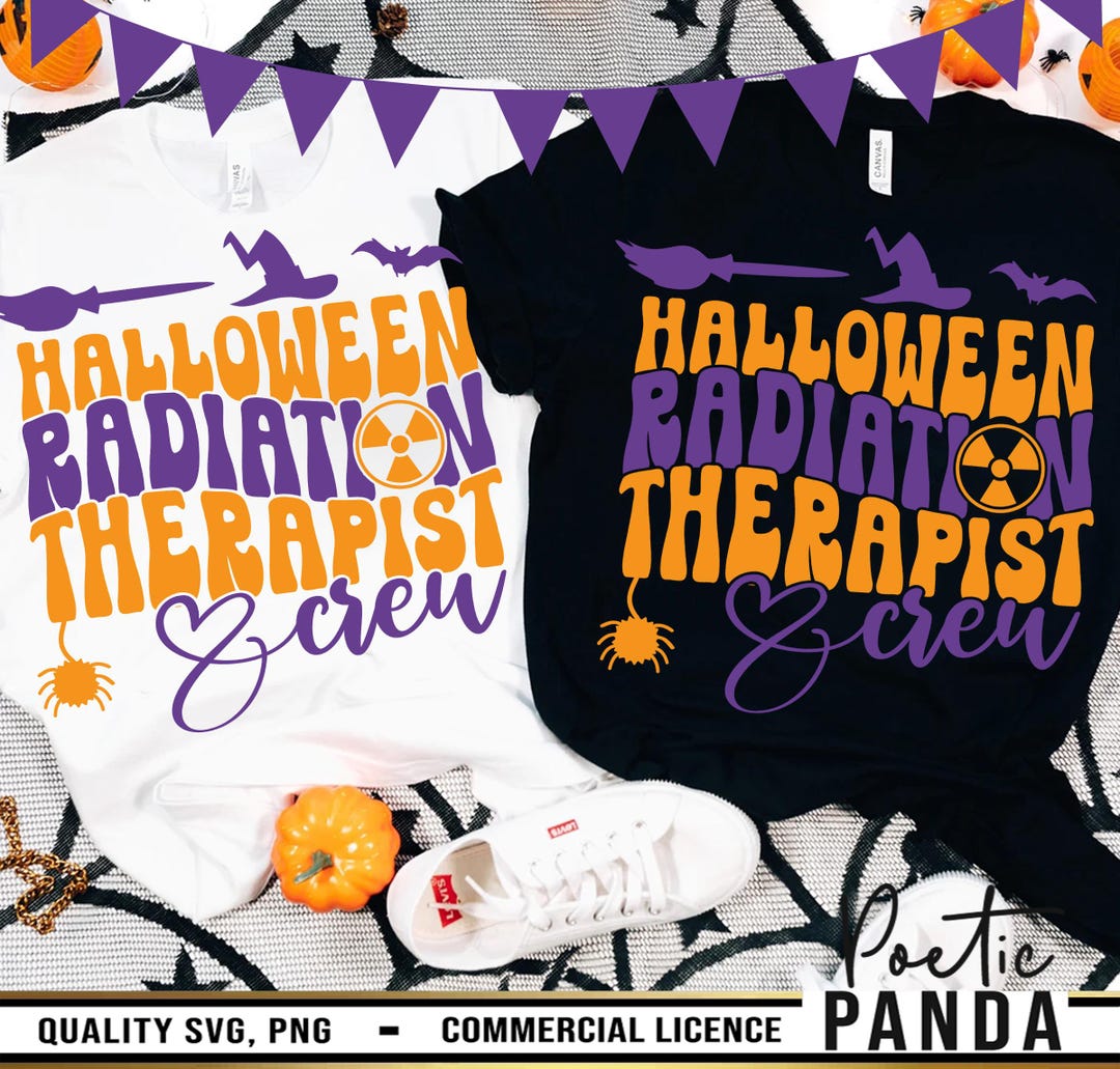 Halloween Radiation Therapist Crew SVG PNG, Spooky Oncology Squad Svg ...