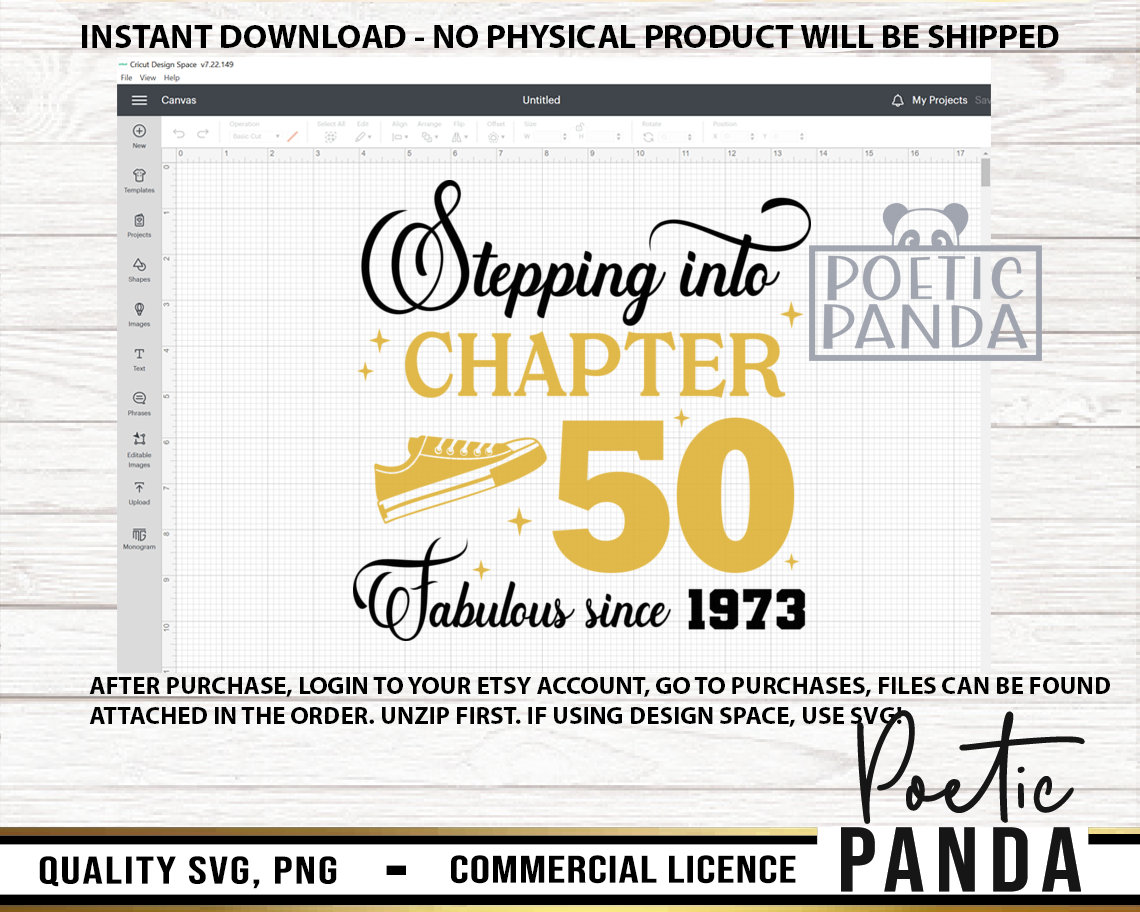 50th Birthday SVG PNG Chapter 50 Svg 50th Birthday Svg - Etsy Canada