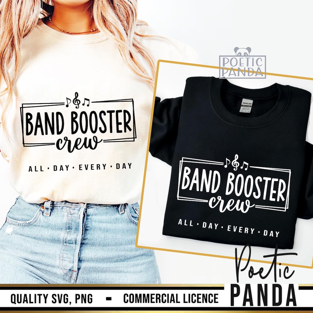 Band Booster Crew SVG PNG, Band Booster Squad Svg, Band Crew Svg, Band ...