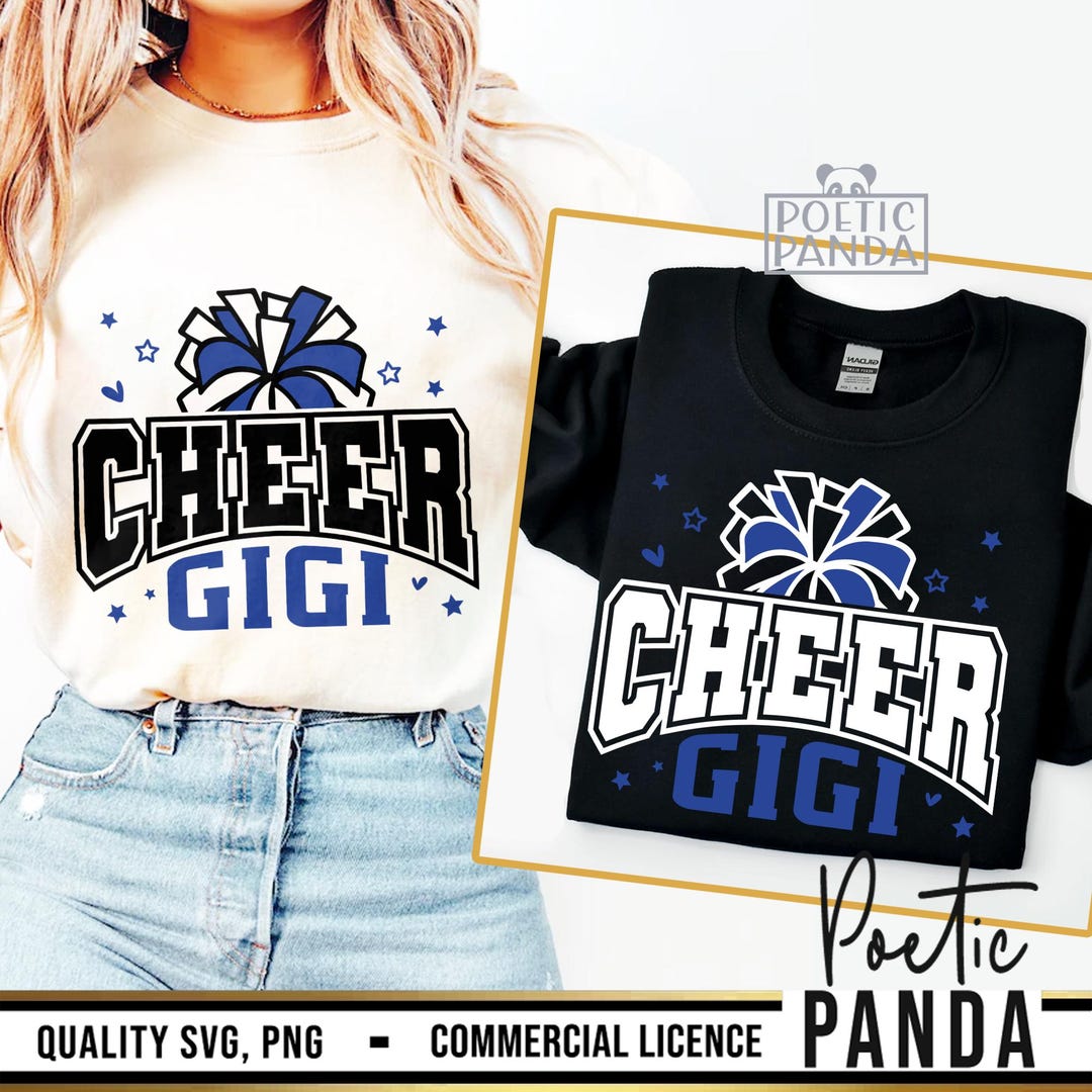 Cheer Gigi SVG PNG, Cheer Gigi Shirt Svg, Cheerleader Svg, Cheer Gigi ...