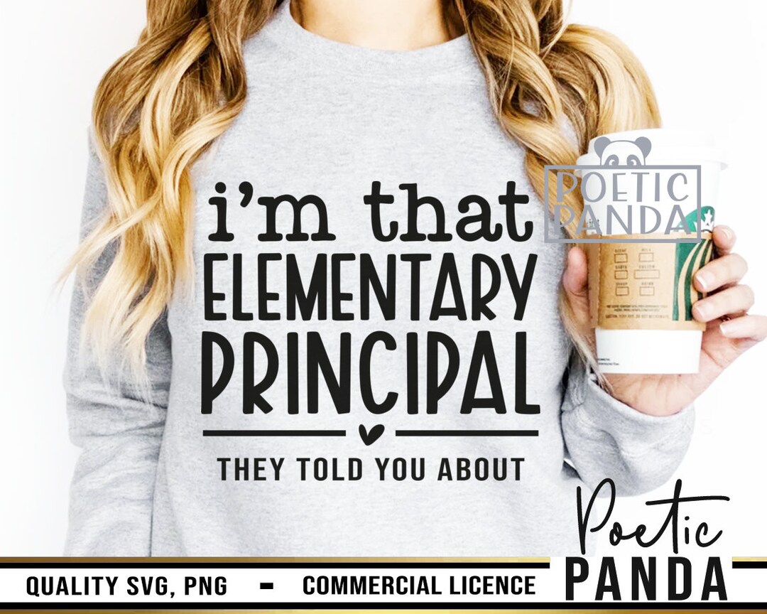 Elementary Principal SVG PNG, Principal Svg, Back to School Svg, School ...