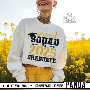 Proud Squad of 2025 Graduate SVG PNG, Senior 2025 Svg, Graduation ...