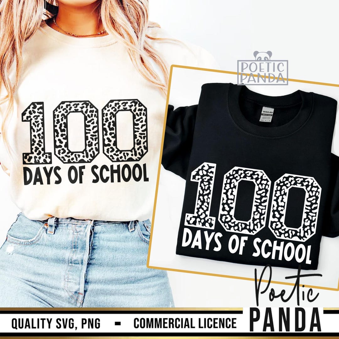 100 Days of School SVG PNG, 100th Day Teacher Shirt Svg, 100 Days Svg ...