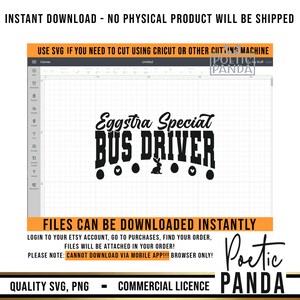 Bus Driver Easter SVG PNG, Eggstra Special Bus Driver Svg, Easter Bus ...