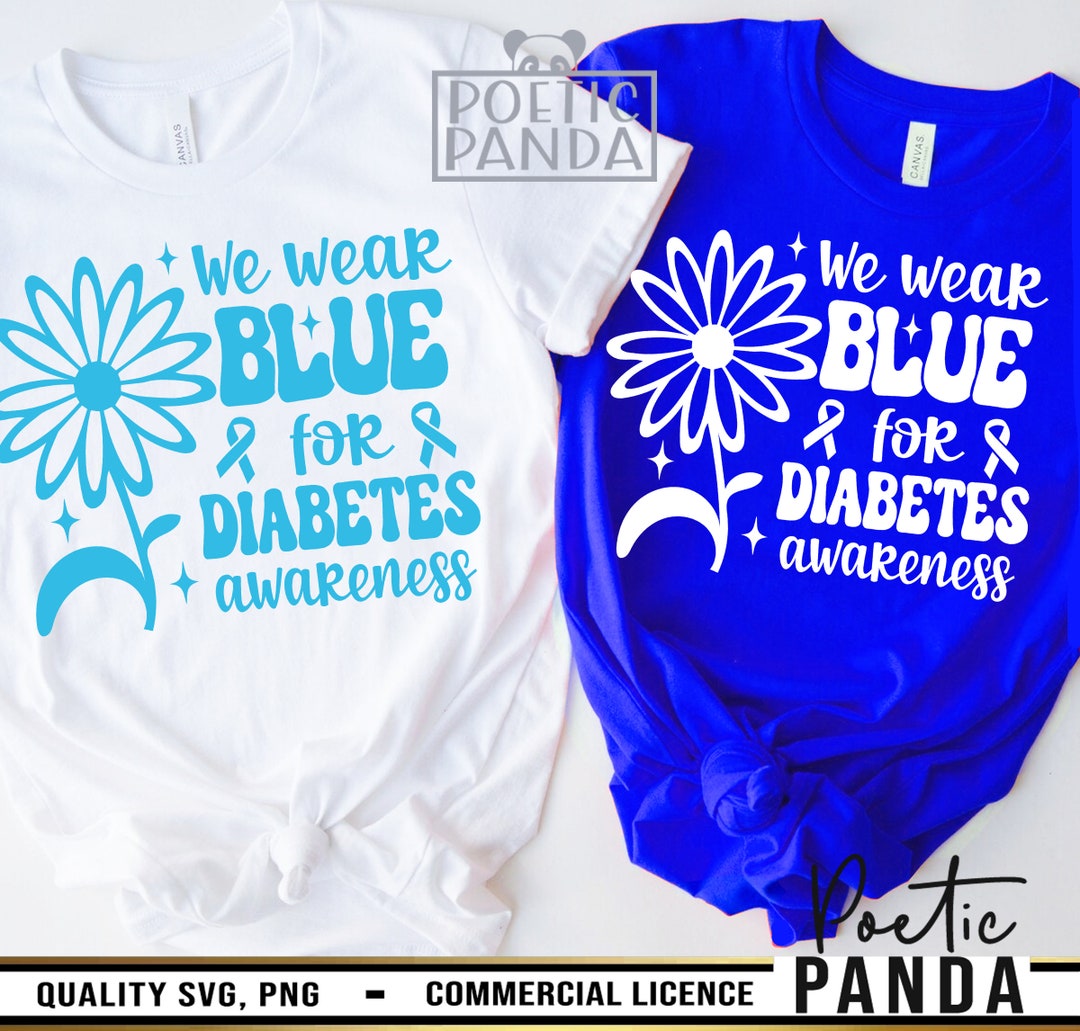 We Wear Blue SVG PNG T1d Svg Type 1 Diabetes Svg Diabetes - Etsy
