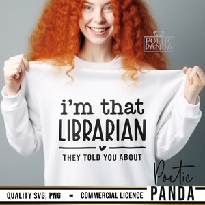 Librarian SVG PNG, Funny Gift to Librarian Svg, Bookworm Svg, Bookish ...
