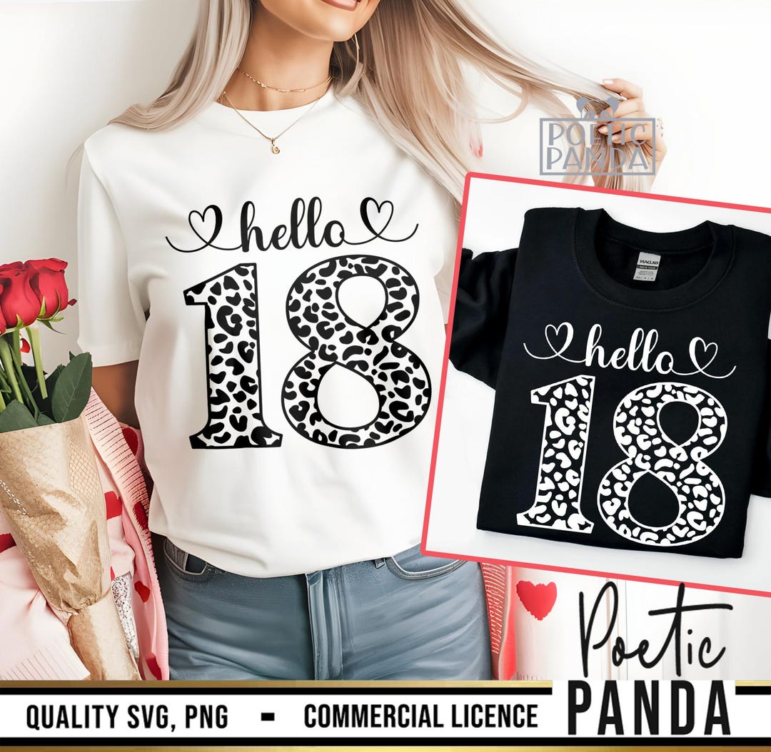18th Birthday SVG PNG, 18th Birthday Shirt Svg, 18 Years Old Svg, 18 ...