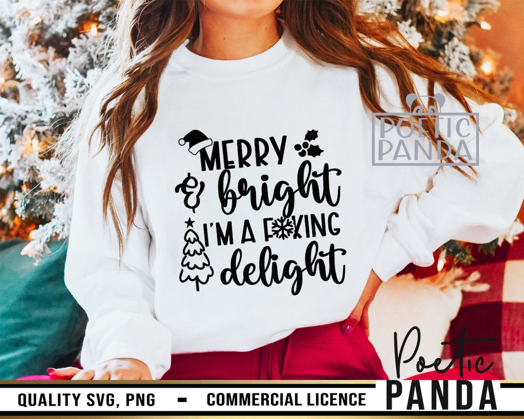 Rude Christmas SVG PNG, Jolly Af Svg, Holiday Shirt Svg, Dear Santa Svg ...