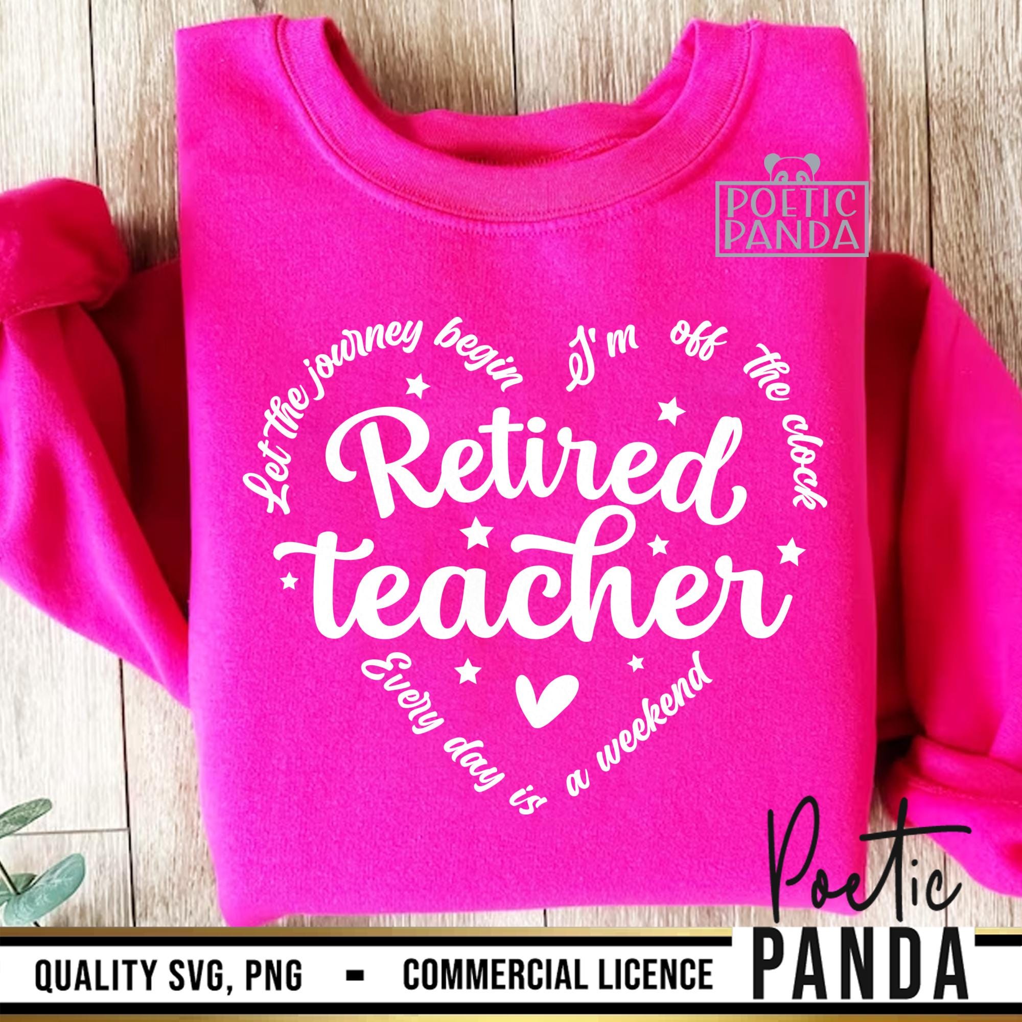 Retired Teacher SVG PNG, Teacher Retirement Svg, Retired Teacher Gift ...