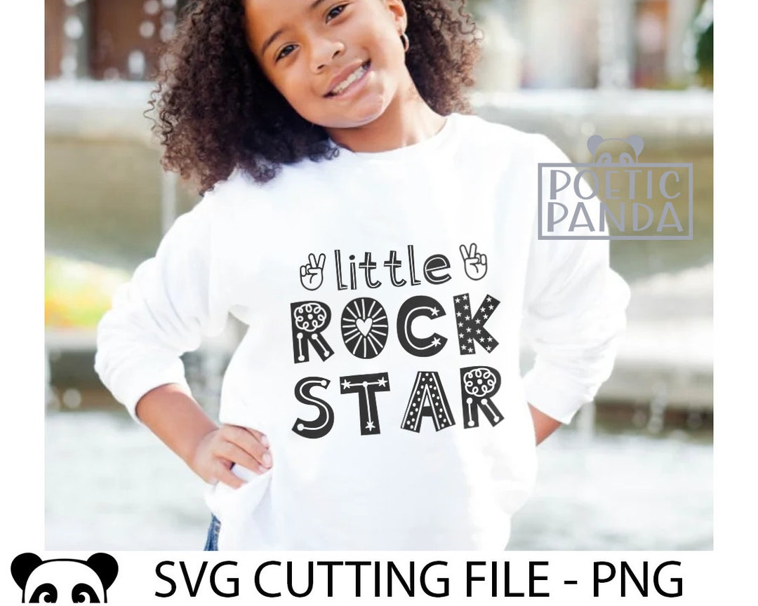 Little Rockstar SVG PNG Kids Shirt Svg Gamer Svg Toddler - Etsy