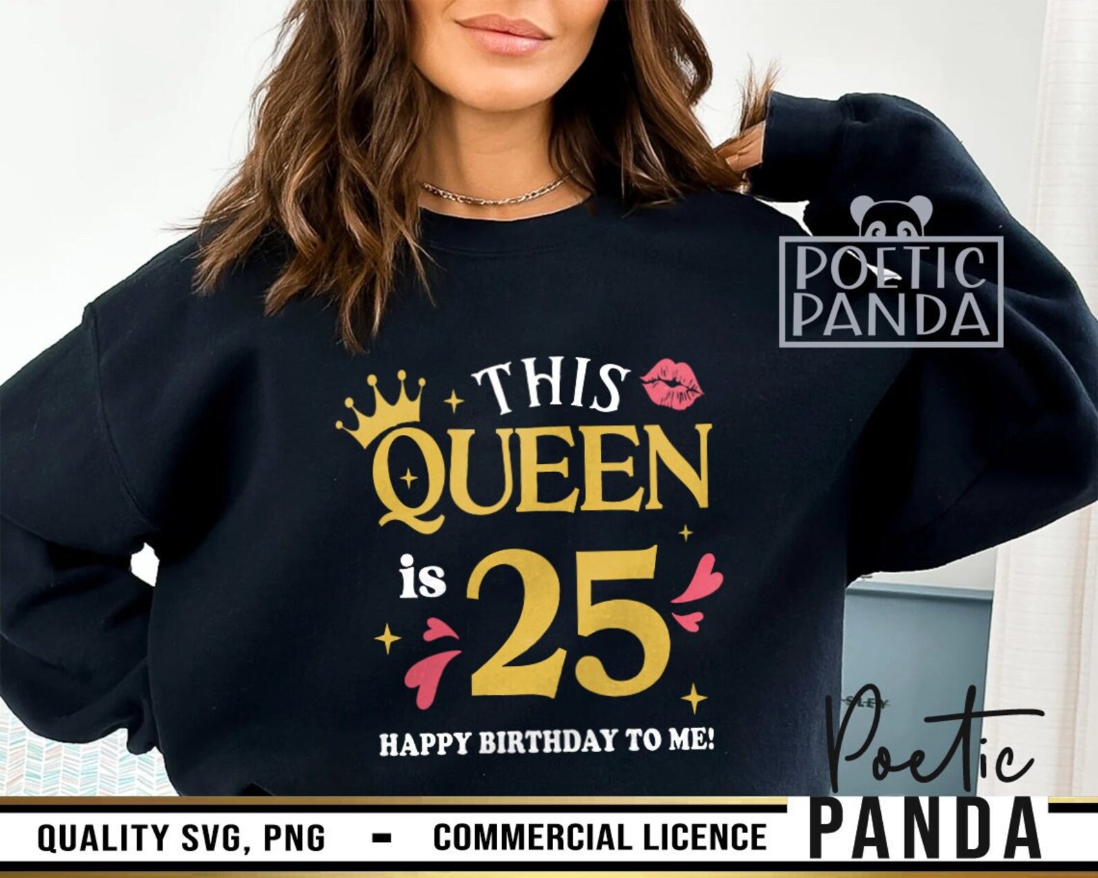 This Queen is 25 SVG PNG, 25th Birthday Svg, 25 and Fabulous Svg ...