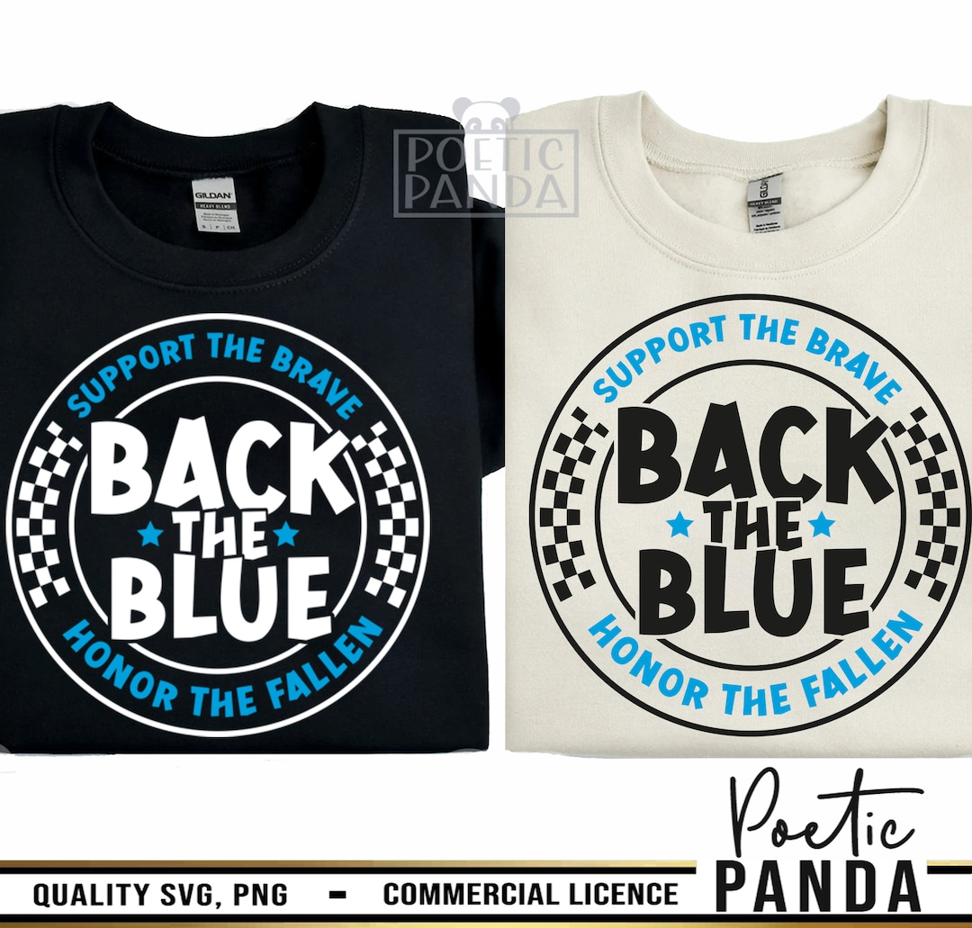 Back the Blue SVG PNG, Police Svg Digital, Police Appreciation Svg ...