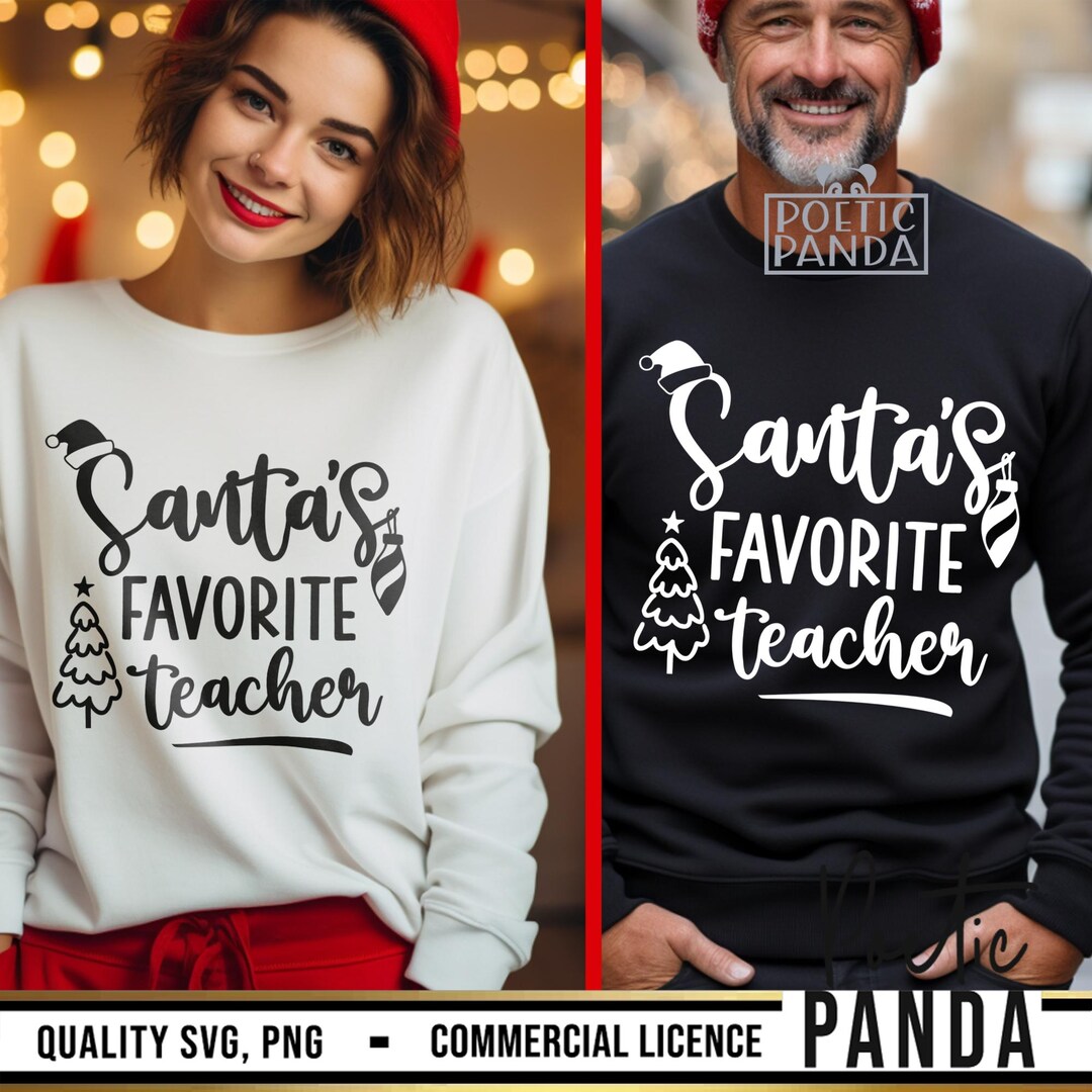 Teacher Christmas SVG PNG, Merry Teacher, Funny Christmas Shirt for ...