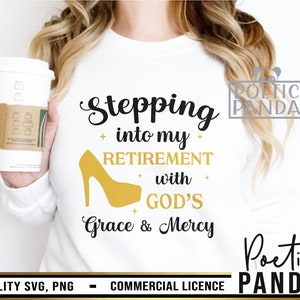Stepping Into Retirement SVG PNG Officially Retired Svg - Etsy