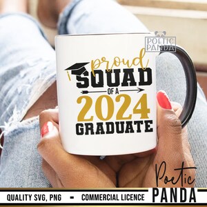 Proud Squad of 2024 Graduate SVG PNG, Grad Squad 2024 Svg, Graduation ...