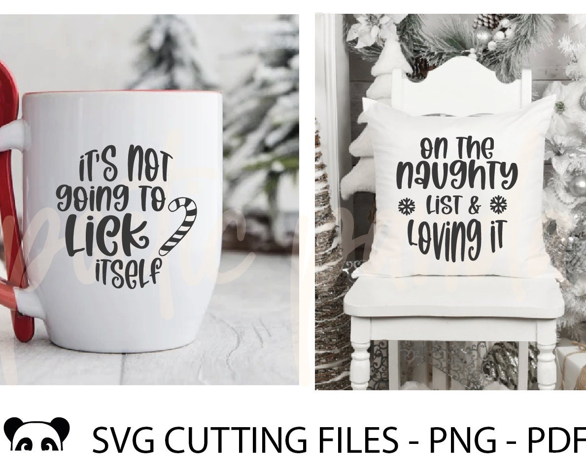 15 Rude Christmas Bundle Svg Naughty Christmas Quote Svg | Etsy