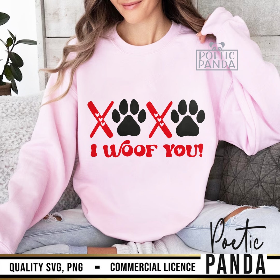 I Woof You SVG PNG, Valentines Day Svg, Dog Valentine Svg, My Dog is My ...
