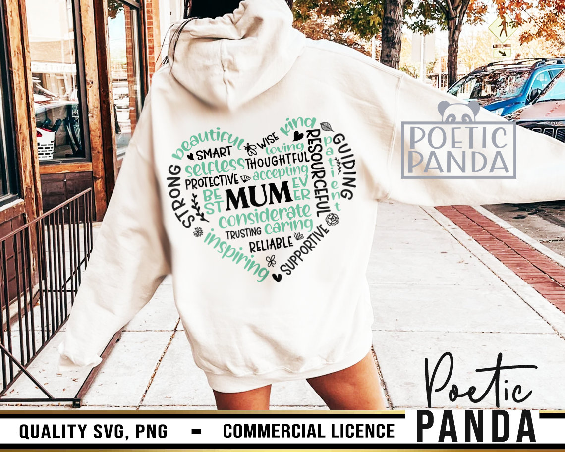 Mum Word Art SVG PNG Mother's Day Svg Gift to Mum Svg - Etsy UK