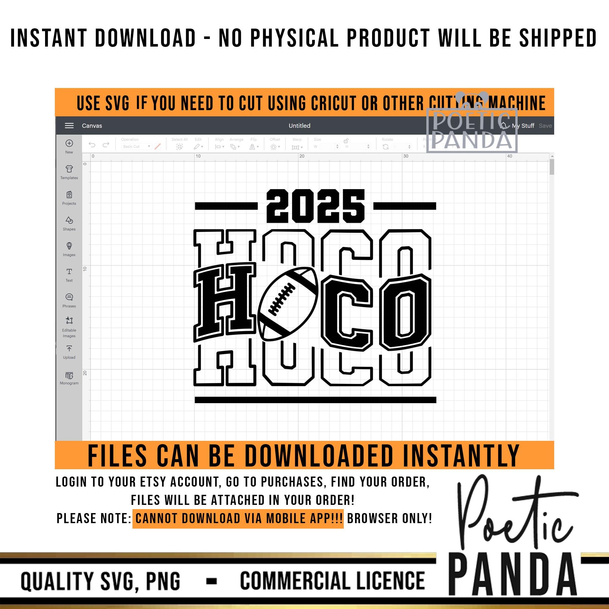 Hoco 2025 SVG PNG, Football Homecoming Svg, 2025 Homecoming Svg, Game ...