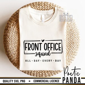 Front Office Squad SVG PNG, Front Office Svg, Office Squad Svg, School ...