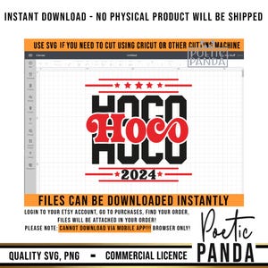 Hoco 2024 SVG PNG, Homecoming 2024, Homecoming Svg, Game Day Svg ...