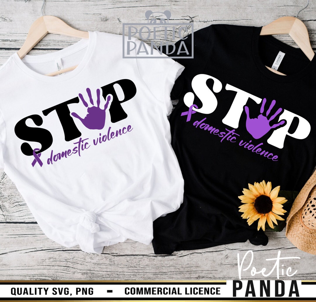 Stop Domestic Violence SVG PNG, Stop Violence End the Silence, Support ...