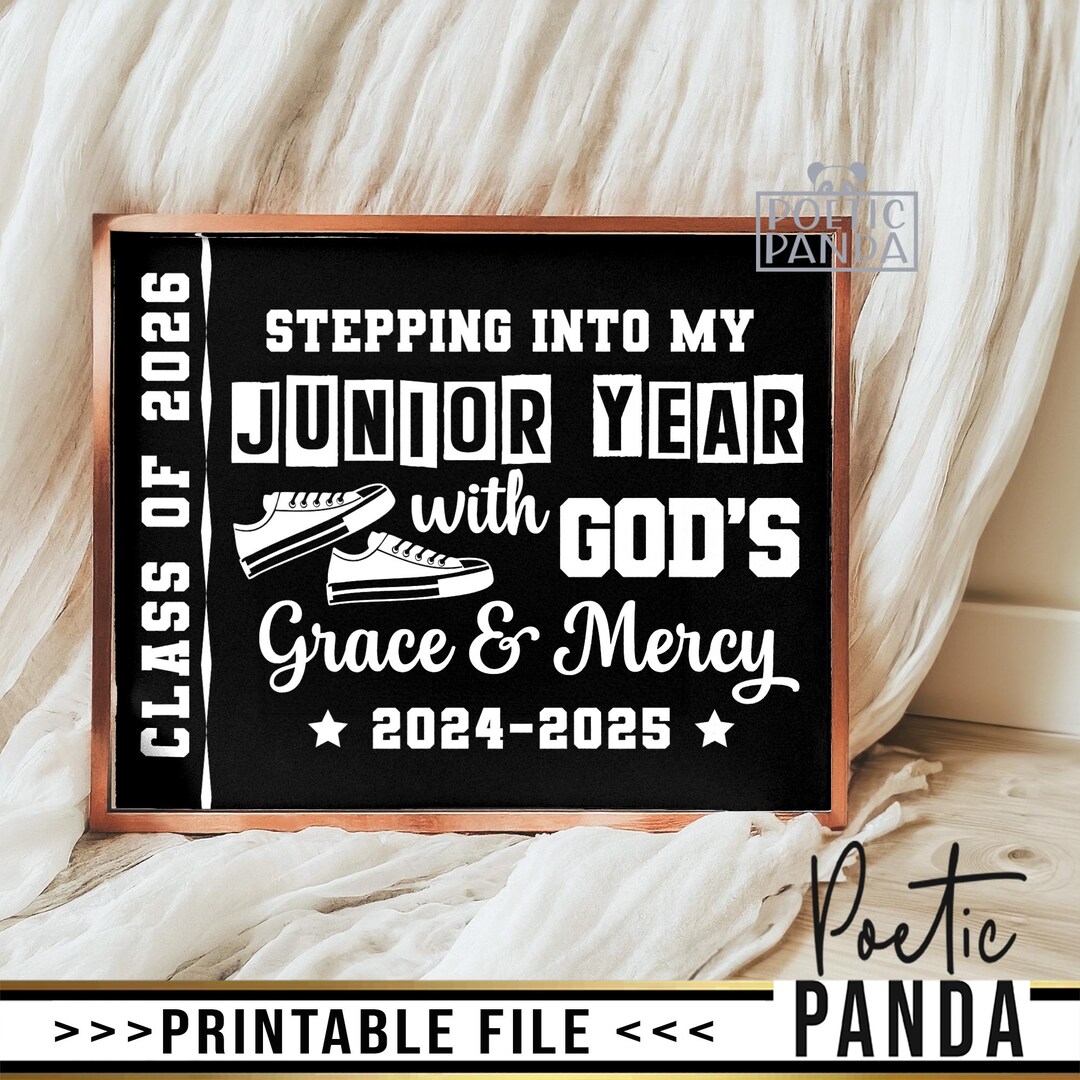 Printable First Day of Junior Year Sign, 11th Grade Instant Download ...