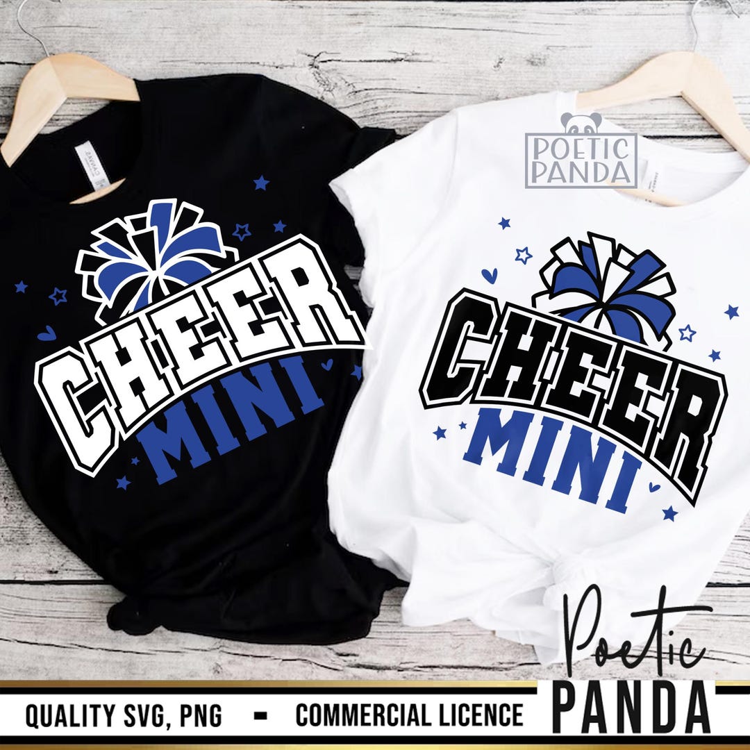 Cheer Mini SVG PNG, Kids Cute Cheerleader Shirt Design for Cricut ...