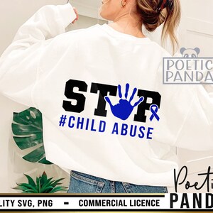 Stop Child Abuse SVG PNG, Social Worker Svg, Blue Ribbon Svg, Child ...