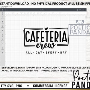 Cafeteria Crew SVG PNG, Cafeteria Squad Svg, Kindergarten Svg ...