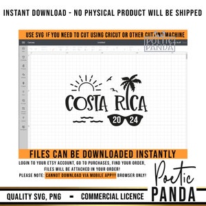 2024 Costa Rica SVG PNG, Costa Rica Family Vacation Svg, 2024 Family ...