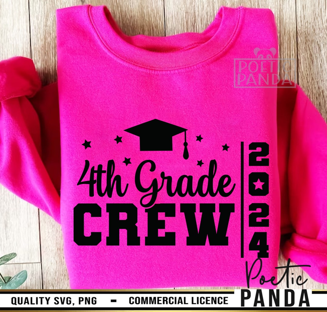 4th Grade Crew SVG PNG, 4th Grade Teacher Shirt Svg, 4th Grade Svg ...
