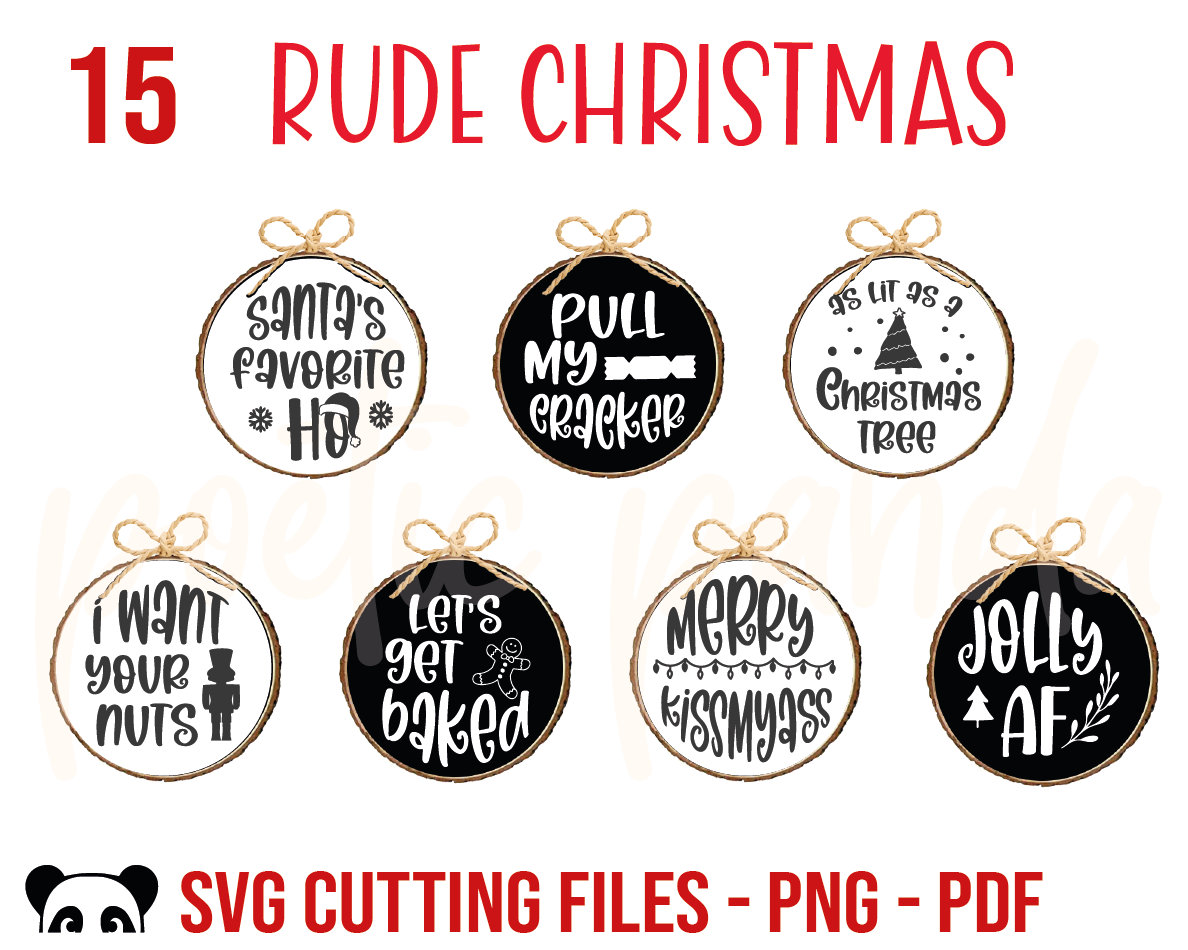 15 Rude Christmas Bundle Svg Naughty Christmas Quote Svg - Etsy UK