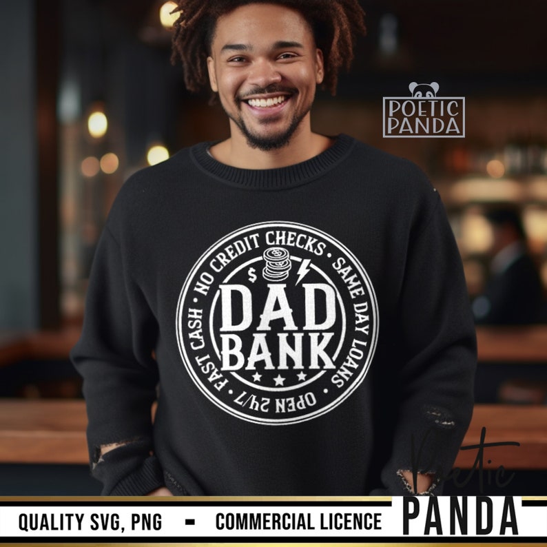 Bank of Dad SVG PNG, Dad, Fathers Day Svg, Father's Day Gift Svg, Best ...