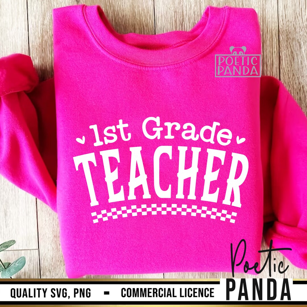 1st Grade Teacher SVG PNG, 1st Grade Svg, 1st Grade Teacher Shirt Svg ...