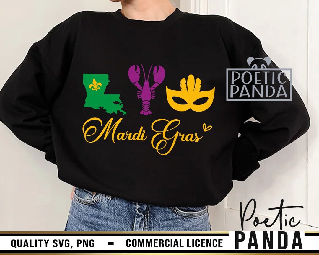 Mardi Gras SVG PNG, Louisiana Outline Svg, Carnival Svg, Nola, Fat ...