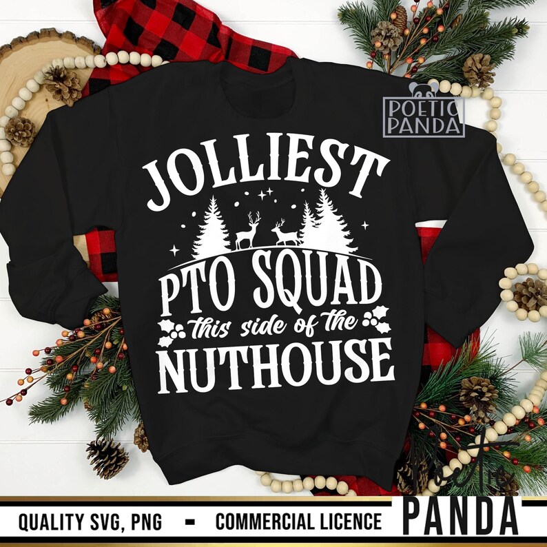 Christmas PTO Squad SVG PNG, Jolliest Pto Crew Svg, Funny Pto Christmas ...