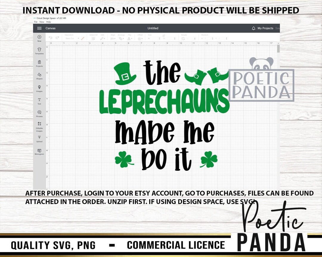 The Leprechauns Made Me Do It SVG PNG Leprechaun Svg - Etsy