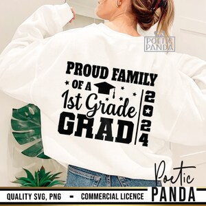 Proud Family of 1st Grade Grad SVG PNG, Proud Family Svg, Graduation ...