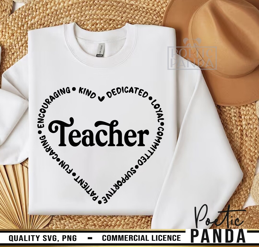 Teacher SVG PNG, Teacher Appreciation Svg, School Teacher Shirt Svg ...